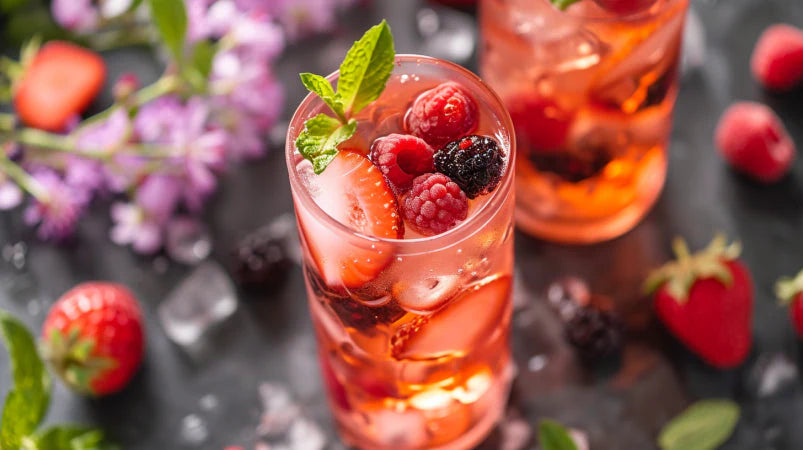 Berry Tea Cocktail Rezept - Fruchtige Erfrischung | 7Tea